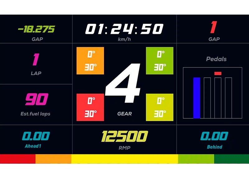 Moza Racing RM High-Definition Digital Dash Display